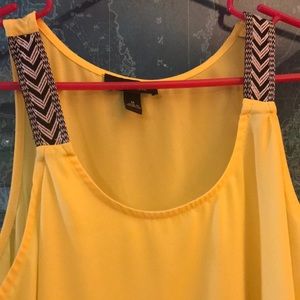 A. Byer | Tops | Yellow Silkyflowy Tank | Poshmark